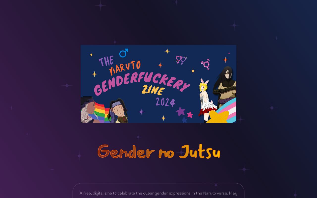 naruto genderfuckery zine